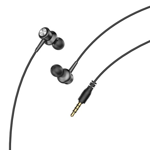 Platinum Echo Series Metal Wired Earphone - Black | Platinium Qatar